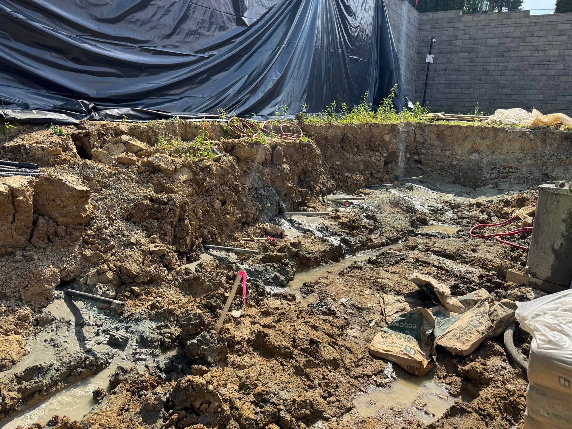 How Soil Nail Shoring Saved a Retaining Wall During Pool Construction ...